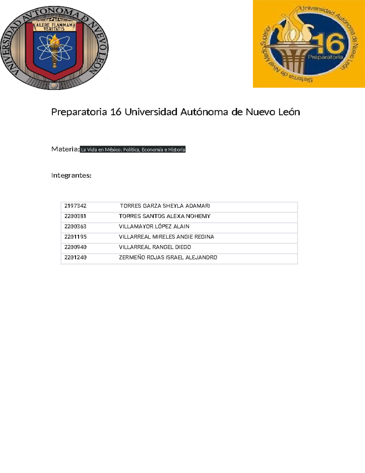 EV1 ETP1 EQ11 L Vmpeh - evidencia etapa 1 - Preparatoria 16 Universidad ...