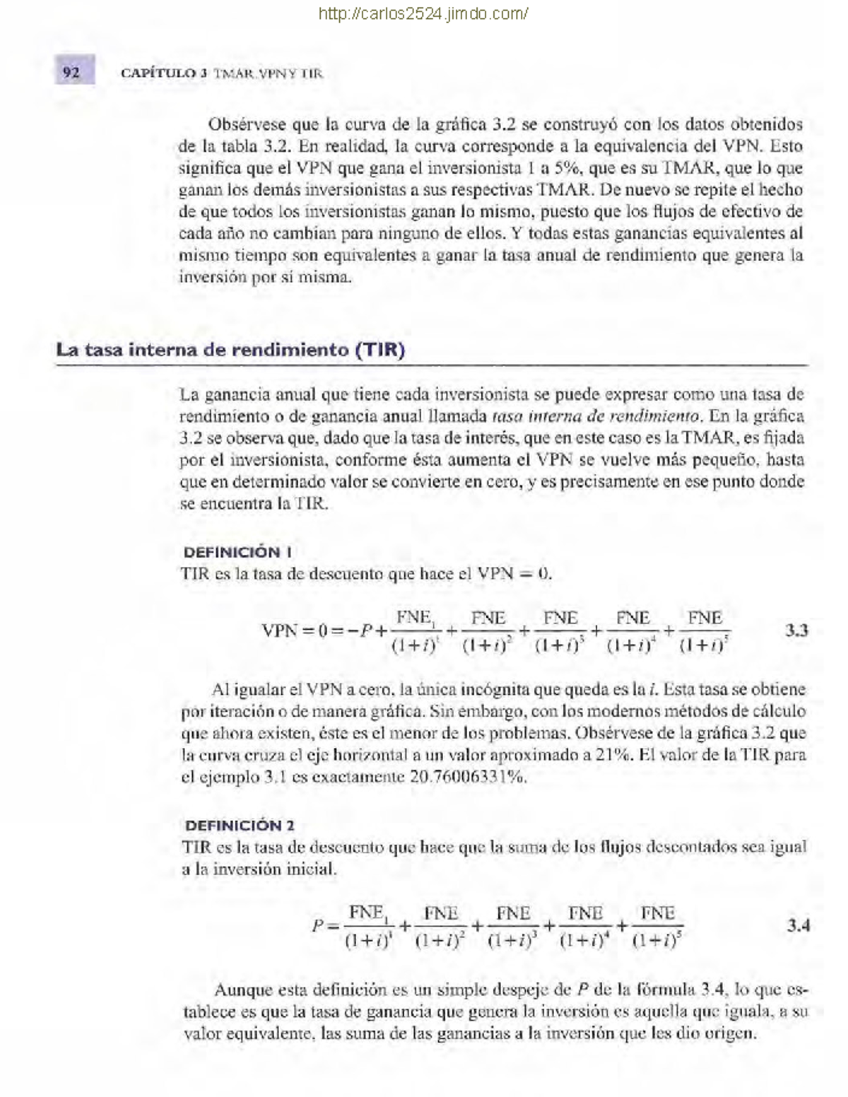 Capitulo 3 Ejercicios Propuestos TIR VPN y PRI - CAPÍTULO 3 TMAR ...