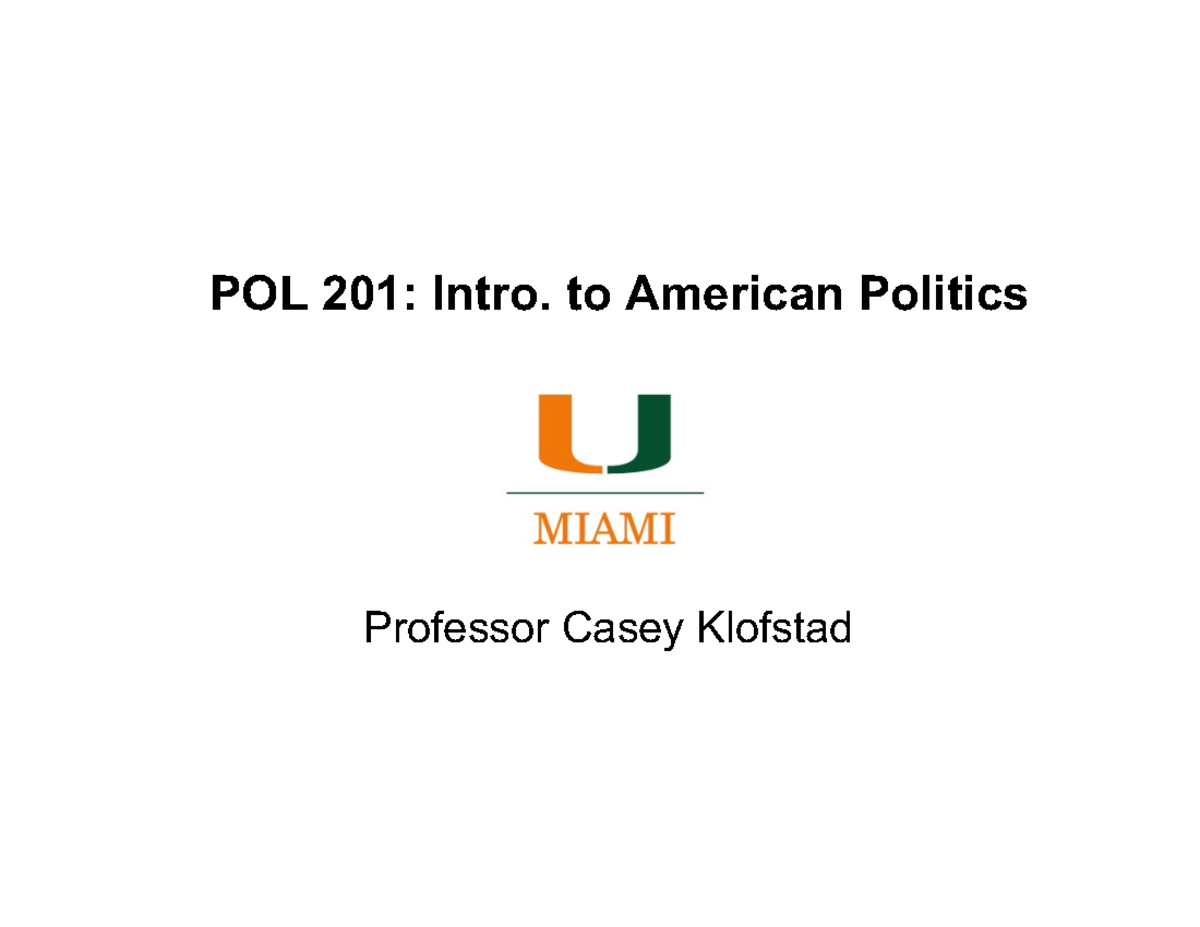 Evaluating Democracy in the U.S.: POL 201 Lecture Insights - POL 201 ...