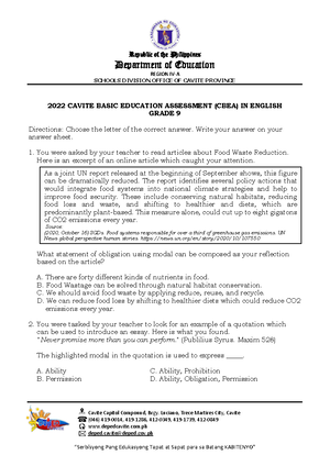 E- Portfolio - Field Study - MY FIELD STUDY EXPERIENCES A N E L E C T R ...