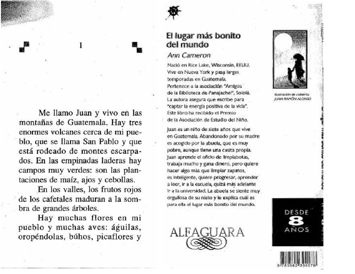 El lugar más bonito del mundo - Análisis de la obra de Ann Cameron ...