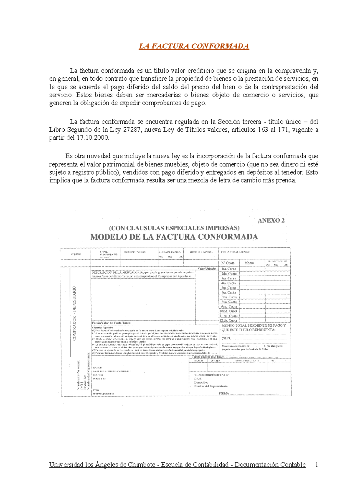 15 Sesión 12 - Notas sobre la Factura Conformada y sus Características ...