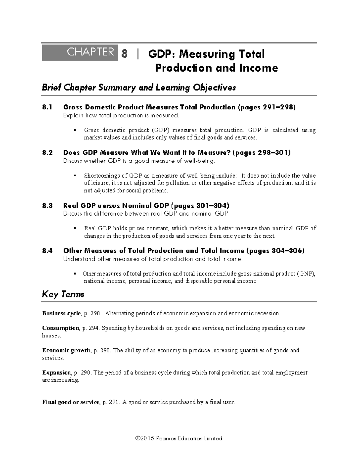 Ch08 IM - NI Accounting - Lecture notes 8 - CHAPTER 8 | GDP: Measuring ...