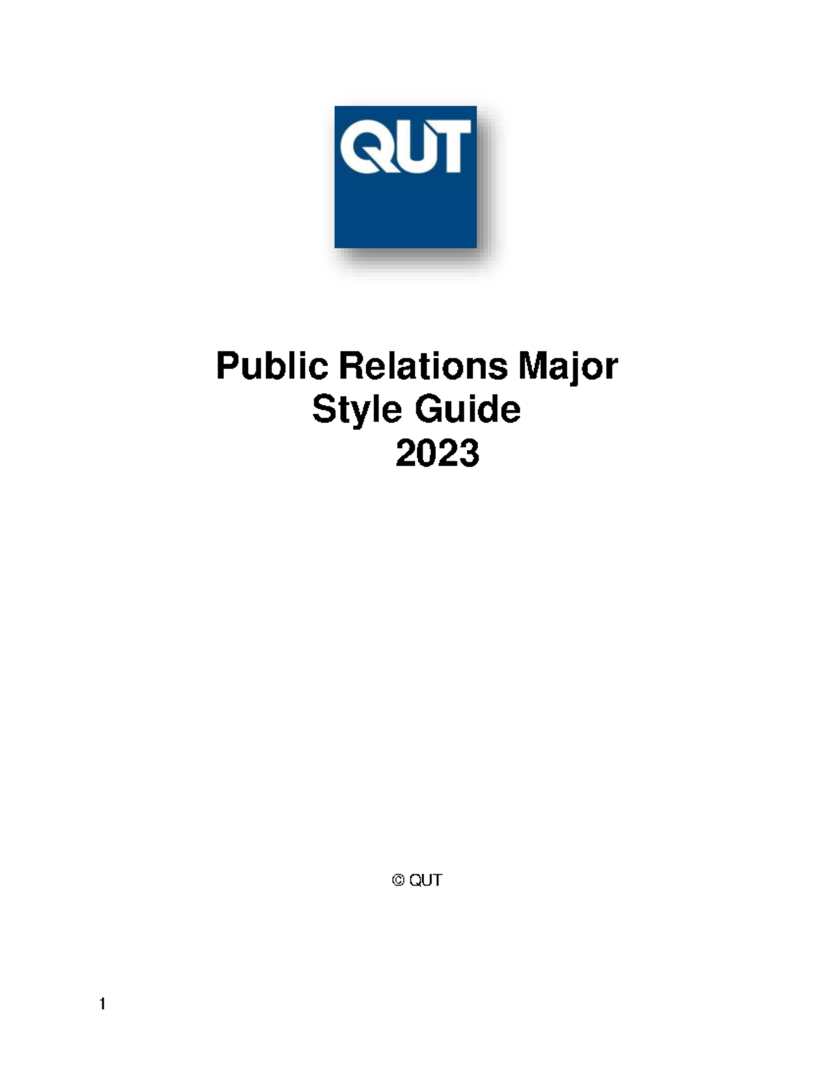 QUT PR Style Guide 2023: Essential Writing Practices and Templates ...