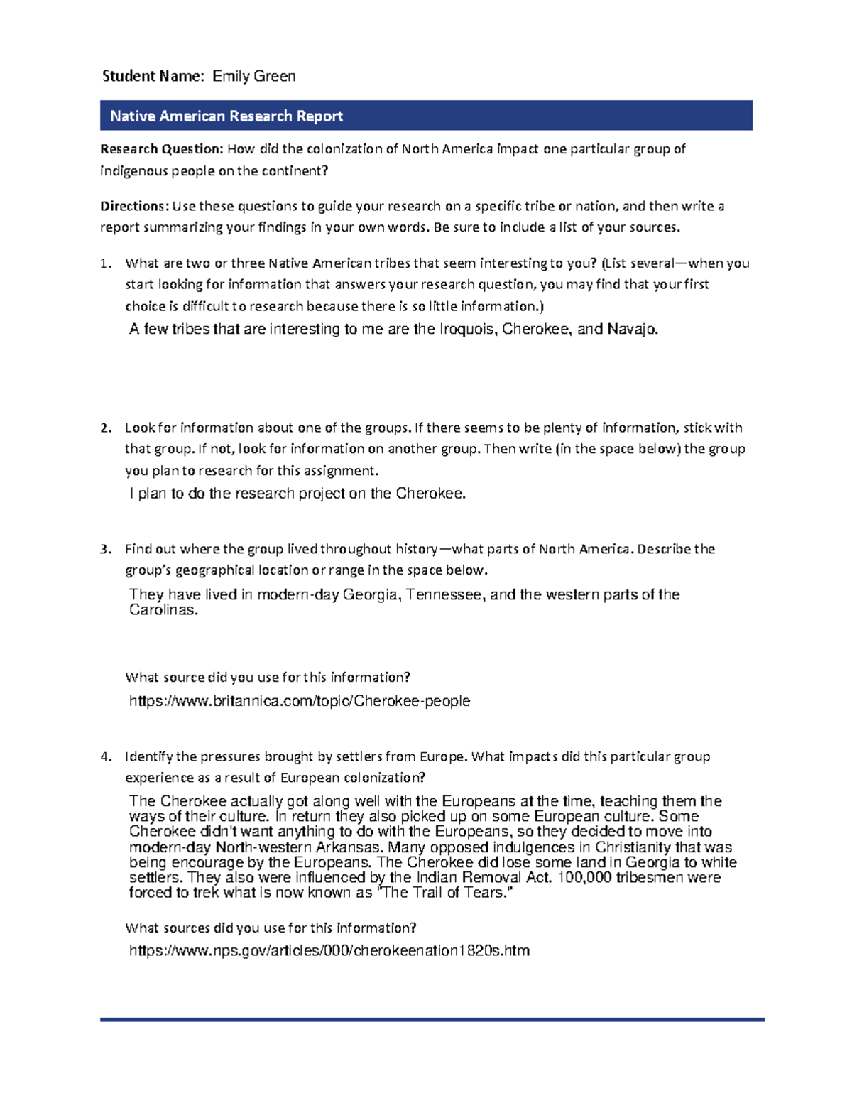 1.2 Native American Research Report: Impact of Colonization on Tribes ...