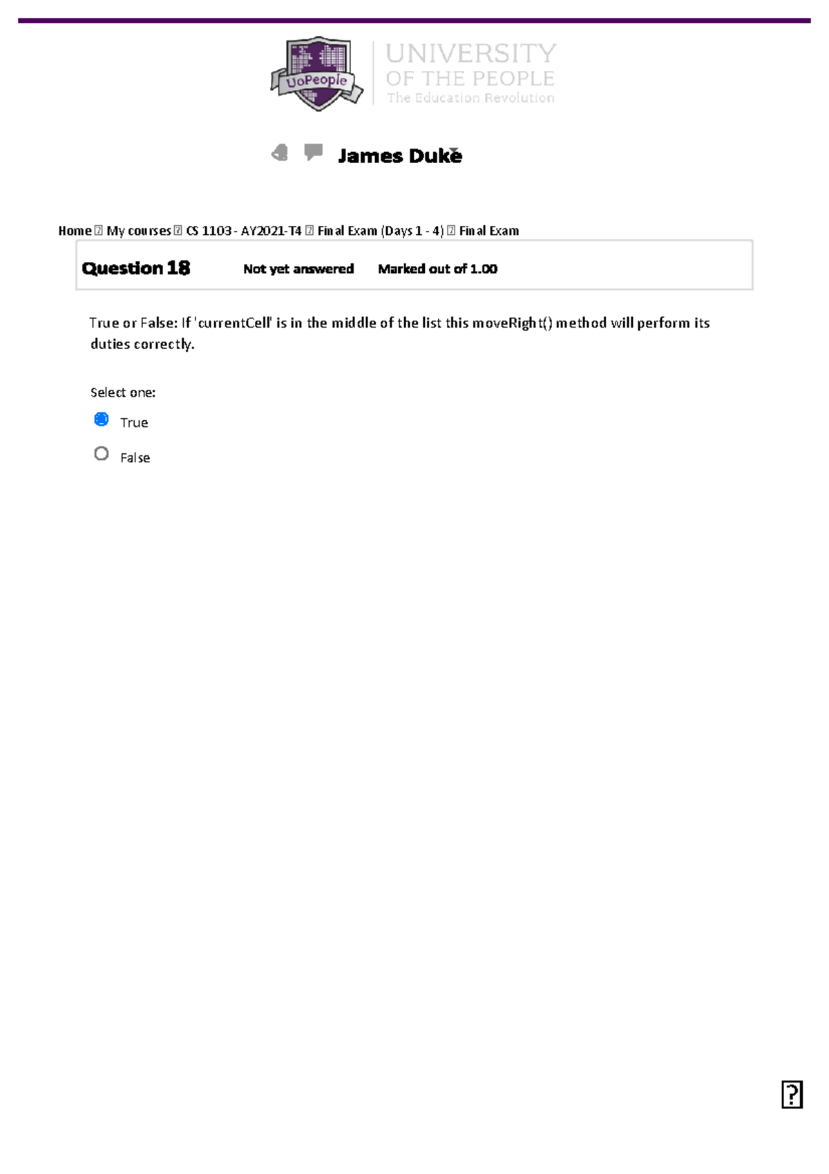 Final Exam For Programming 2 Page 3 Of 3 Home My Courses Cs 1103