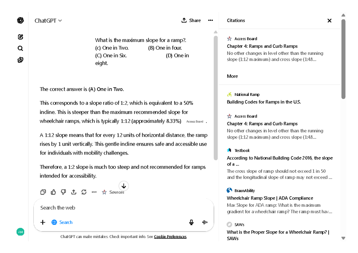 Maximum Ramp Slope Guidelines (ADA Compliance) - Studocu