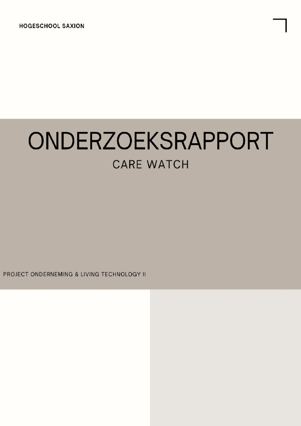 Onderzoeksrapport Privacy en Gegevensbeveiliging - Care4All B.V ...