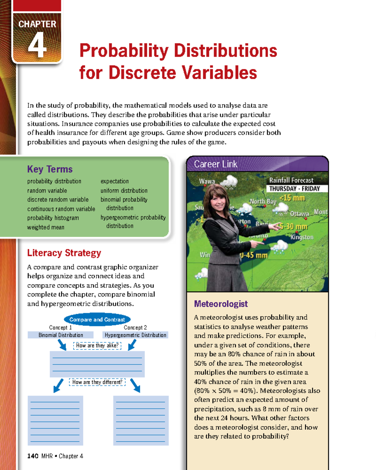 Chapter 4: Review Notes on Discrete Probability Distributions - Studocu