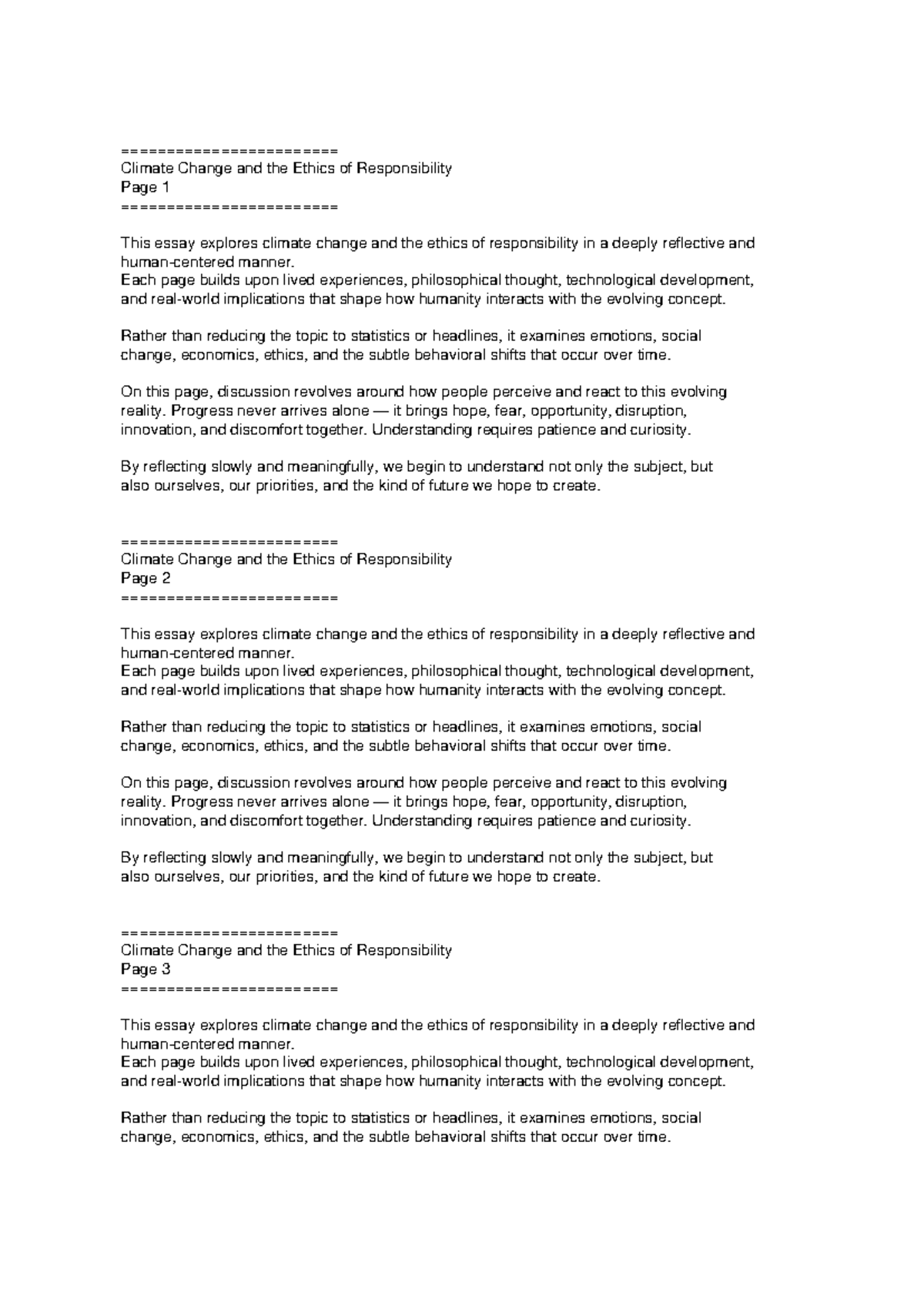 Climate Change and the Ethics of Responsibility Essay Notes - Studocu