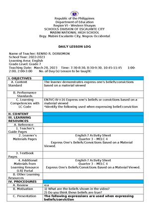 Grade 11 English Lesson Plan: Understanding 21st Century Literature ...