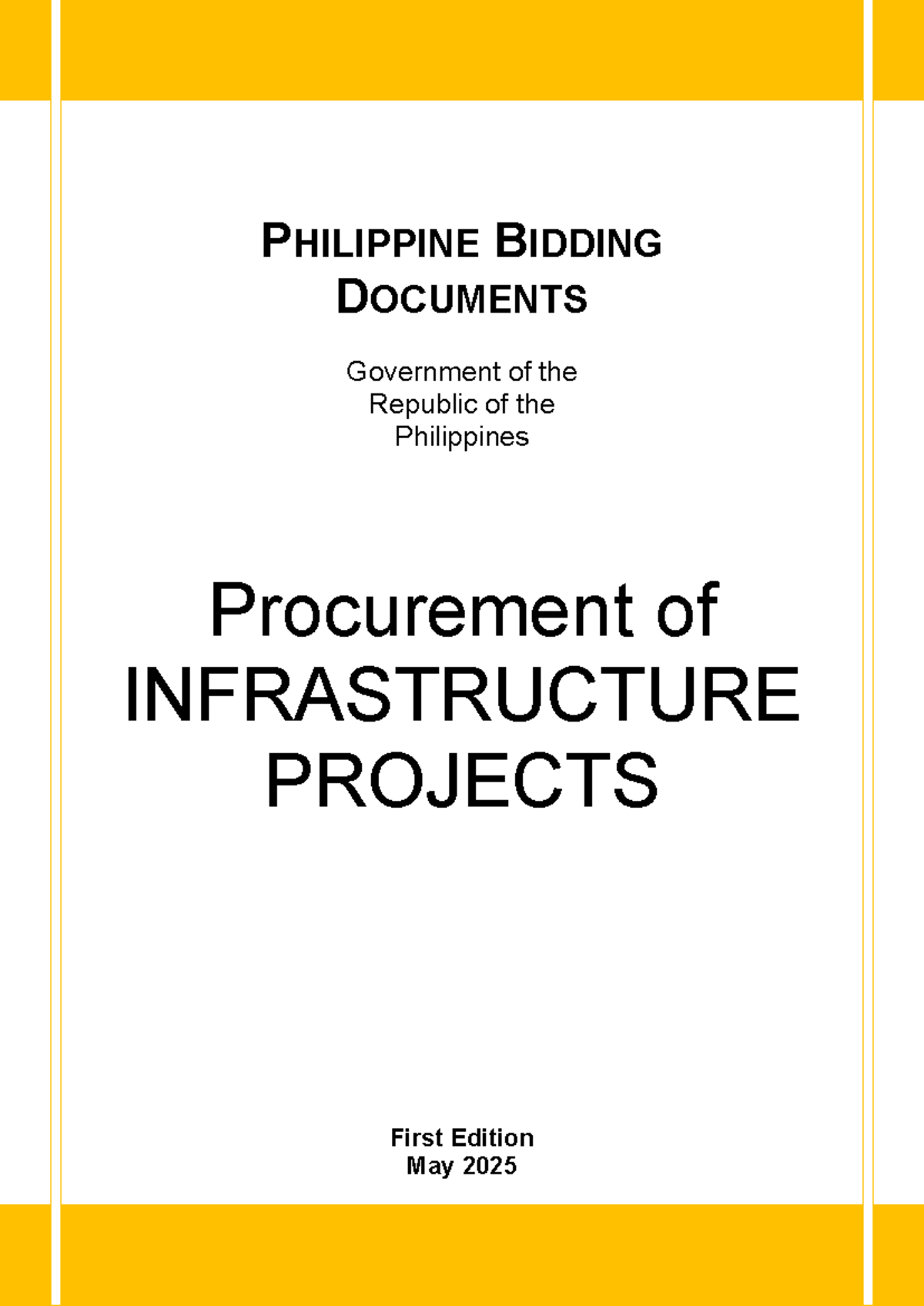 Philippine Bidding Documents for Infrastructure Projects: Wellness ...