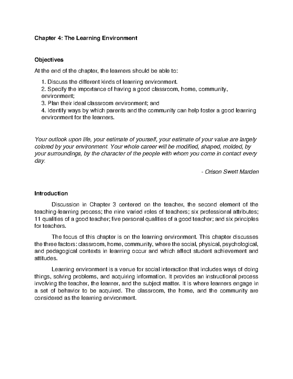 Chapter 4: The Learning Environment Overview - Acctg 3235 Insights ...