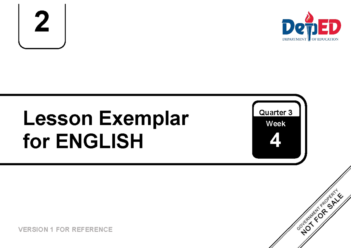 LE English 2 Q4 Wk4 - Lesson Exemplar for High-Frequency Words - Studocu