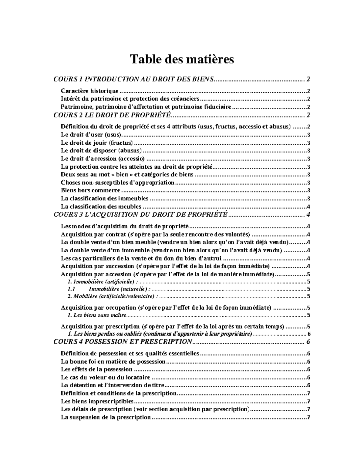Liste Articles CCQ pour Mathieu devinat - Table des matières COURS 1 INTRODUCTION AU DROIT DES ...