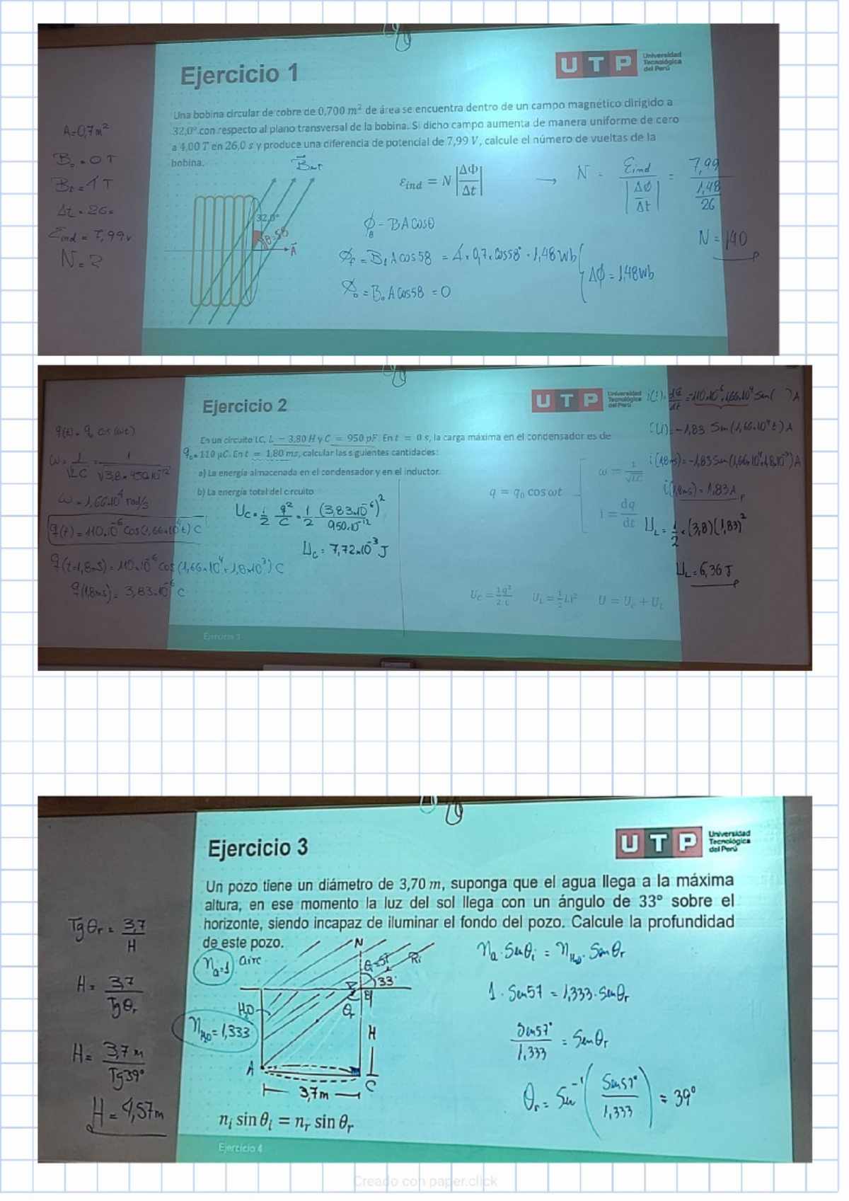 Repaso para el examen final , ejercicios resueltos fijas para el examen ...