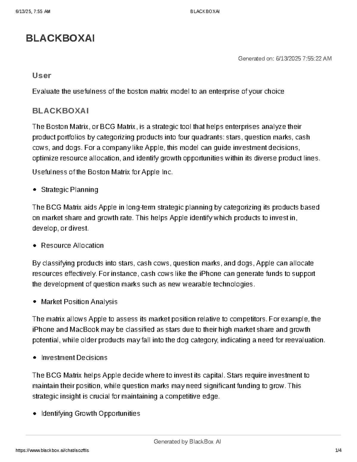 BCG Matrix Analysis for Apple Inc.: Strategic Insights and Limitations ...