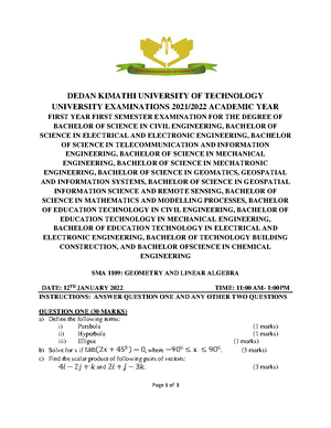 SMA 2270 2277 Final Exam Notes: Calculus III for Engineering Students ...