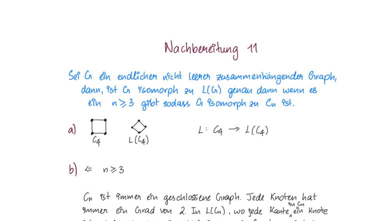 Diskrete Strukturen - Exercise 11 Notes on Graph Isomorphism - Studocu