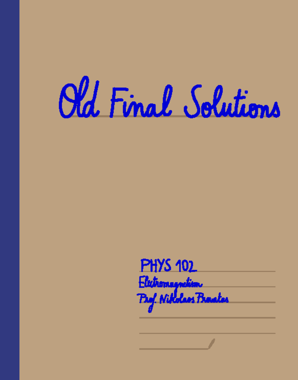 Old Final Exam Solutions PHYS 102 Electromagnetism - Studocu