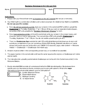 CHEM CH 3 Notes - Seivert - CHEMISTRY 1211. CHAPTER THREE. Important ...