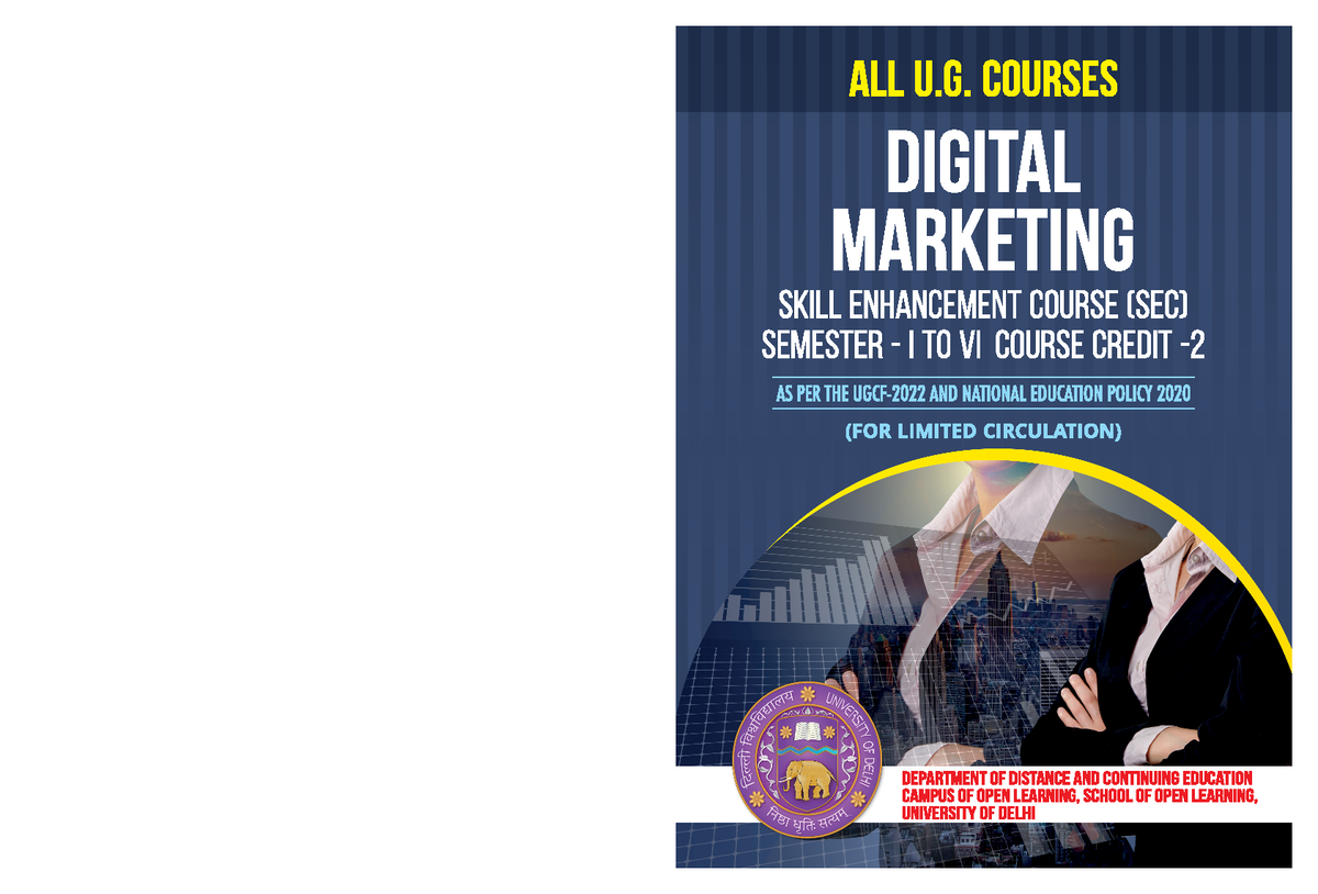 Digital Marketing Syllabus for Distance Education Course - Studocu