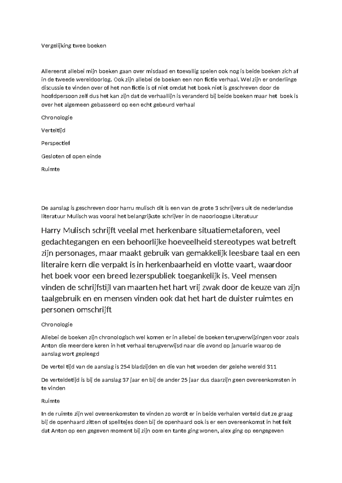 Vergelijking van Twee Boeken over Misdaad in WOII - Studeersnel