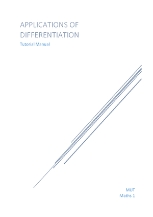[Solved] recap on complex numbers rules - Mathematics I (MATEL01) - Studocu