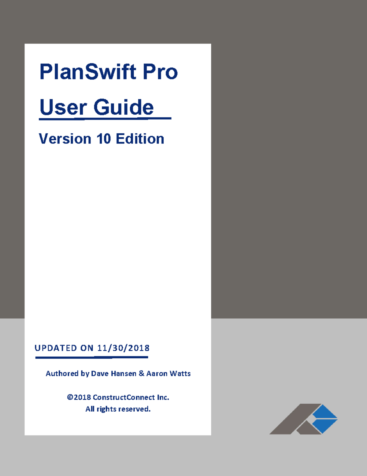 User Guide for PlanSwift Pro - Version 10 (Updated 30-11-18) - Studocu