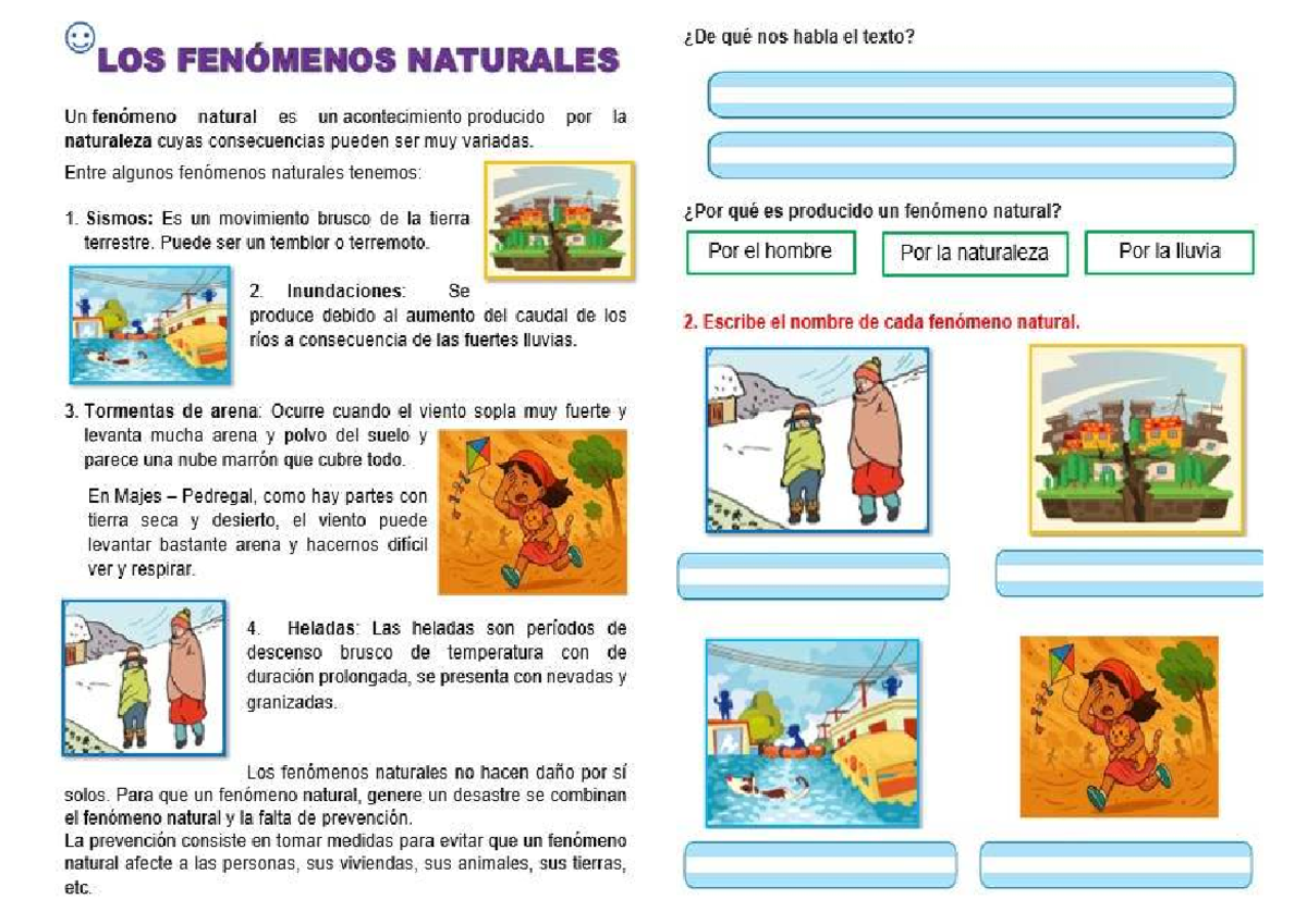 Fenómenos Naturales: Comprendiendo sus Efectos y Prevención - Studocu