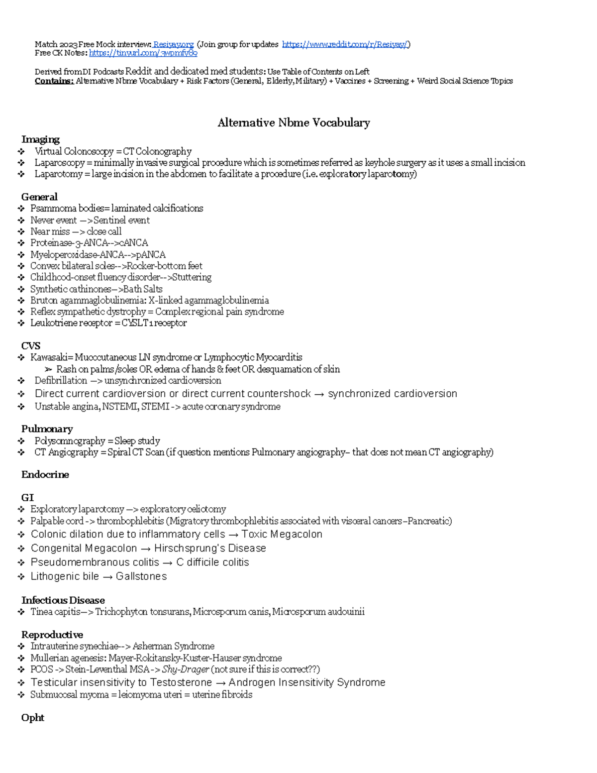 Step 2 CK: Comprehensive Review for RF Screening and Vaccination - Studocu