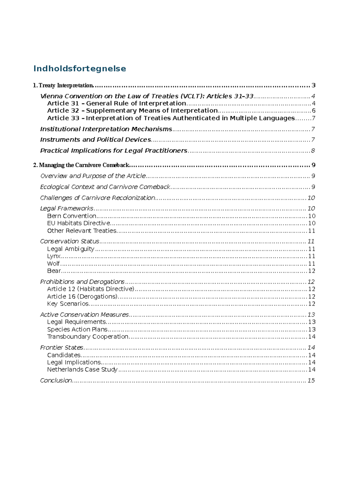 Notes on Treaty Interpretation (VCLT) - Modern Treaty Law and Practice ...