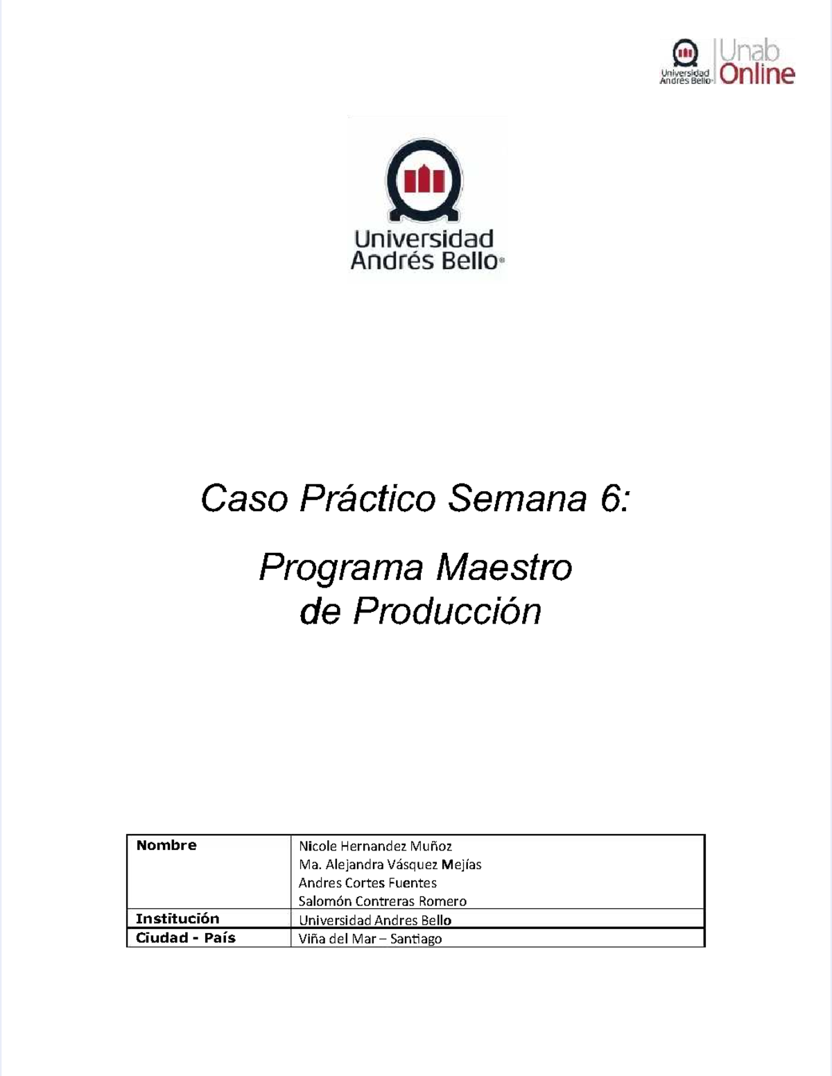 Case Study: Pdf-Caso-Práctico Semana 6 Rev A - Studocu