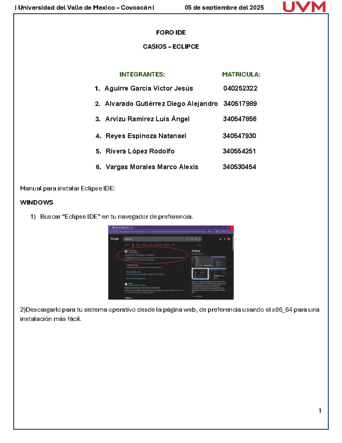 Manual de Instalación de Eclipse IDE - B POO - Studocu