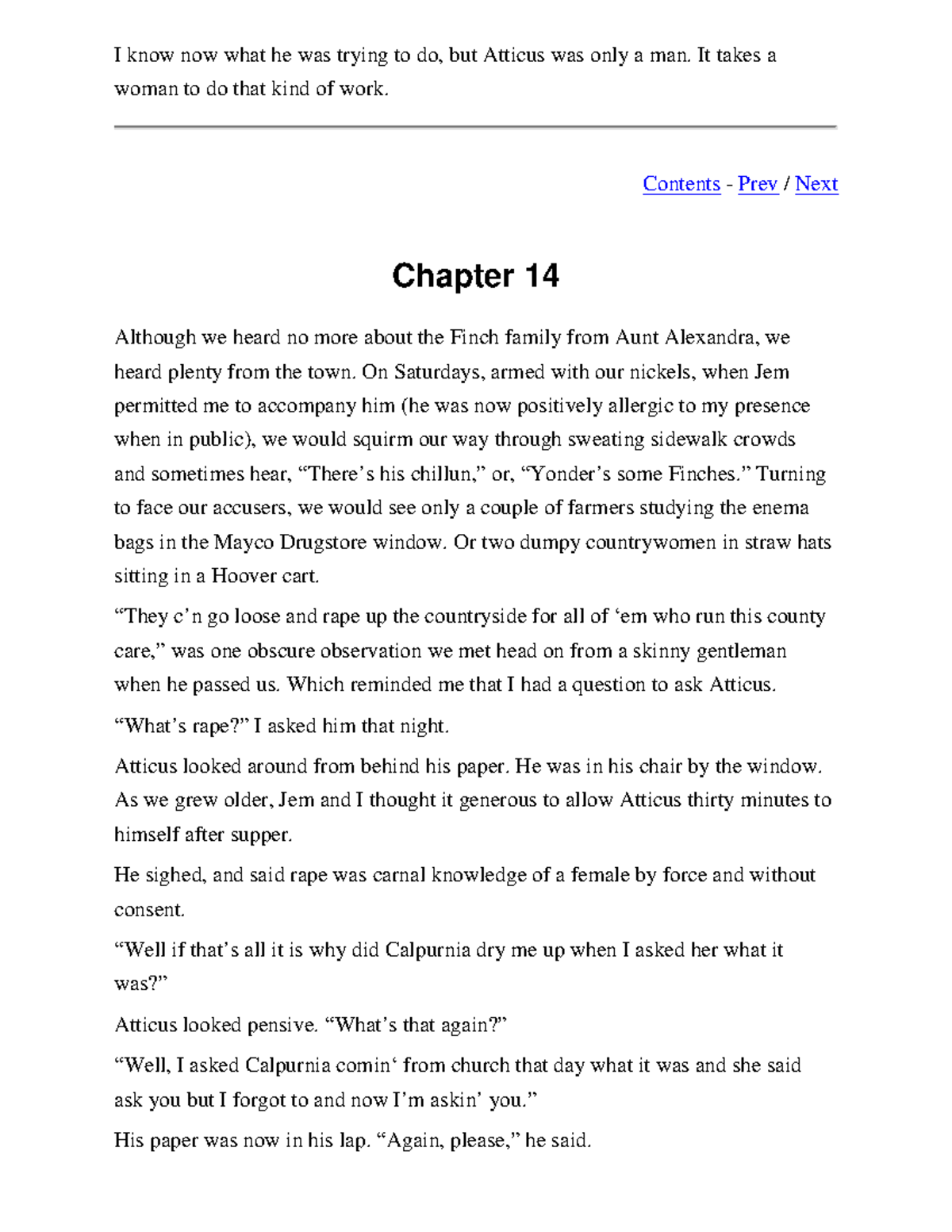 TKAM 14-31: Key Themes and Character Dynamics in Chapters 14-31 - Studocu