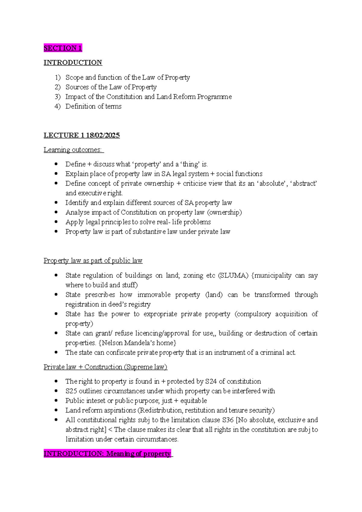 Property Law Fundamentals: Corporeality, Incorporeality ...