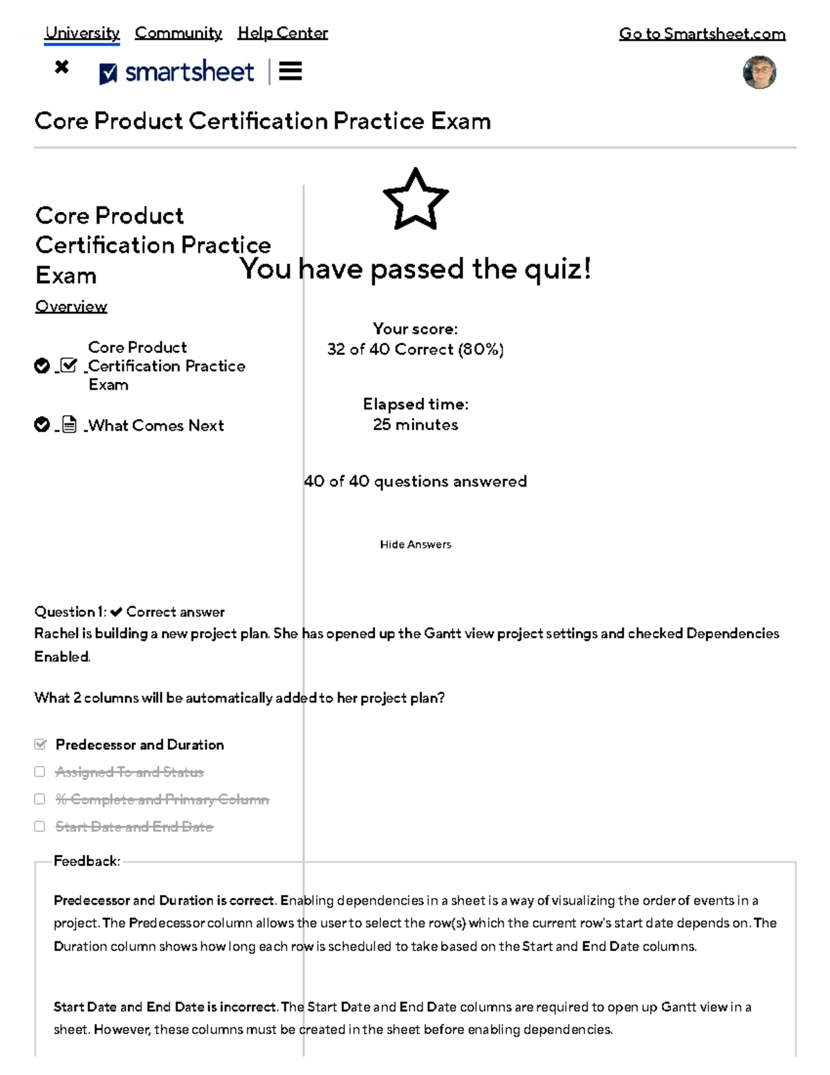Core Product Certification Practice Exam Study Guide - Studocu