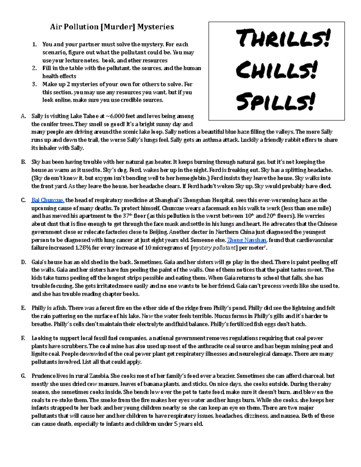 2425 APES Air Pollution Mystery Scenarios & Solutions - Studocu