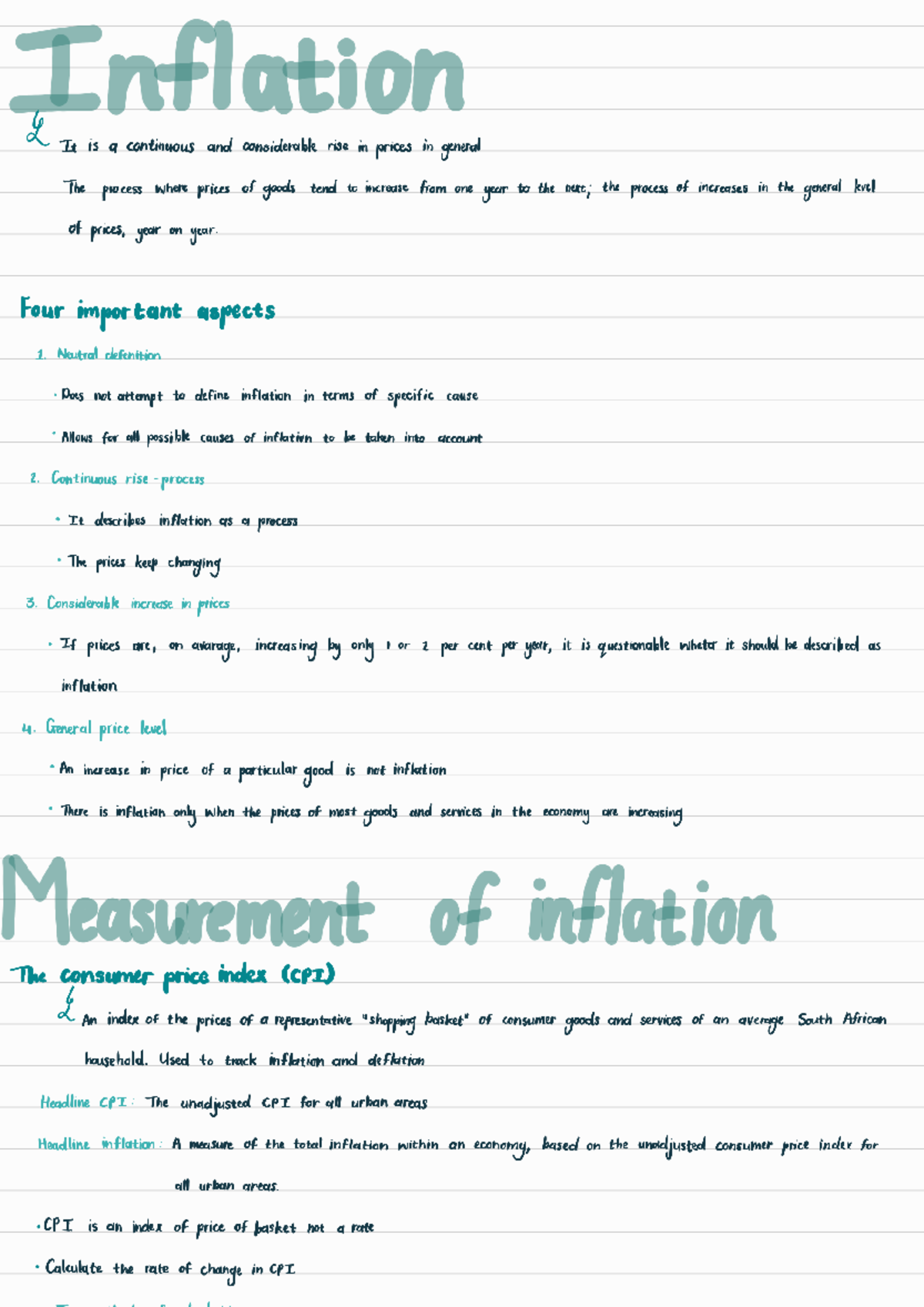 Chapter 20: Understanding Inflation and Its Economic Impacts - Studocu