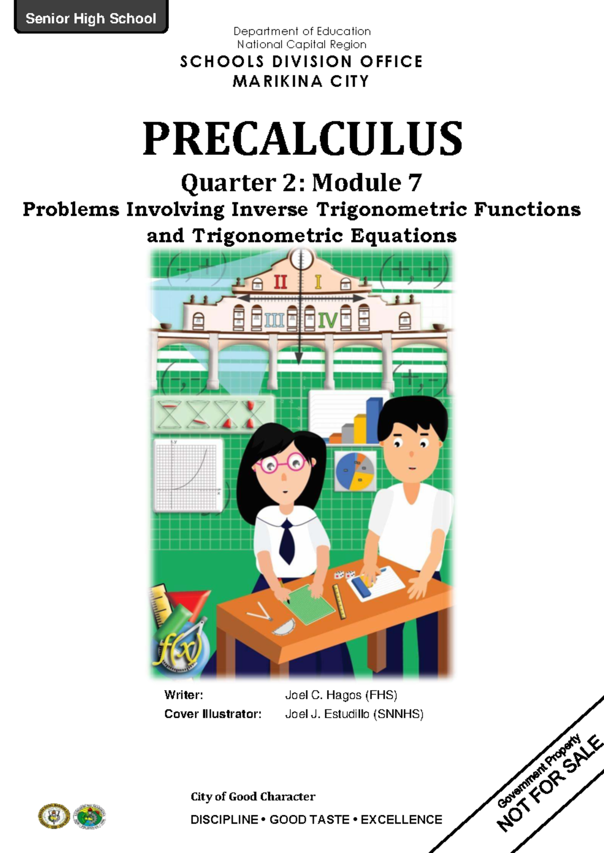 MATH GR11 Precalculus Q2: Module 7 on Inverse Trigonometric Functions ...