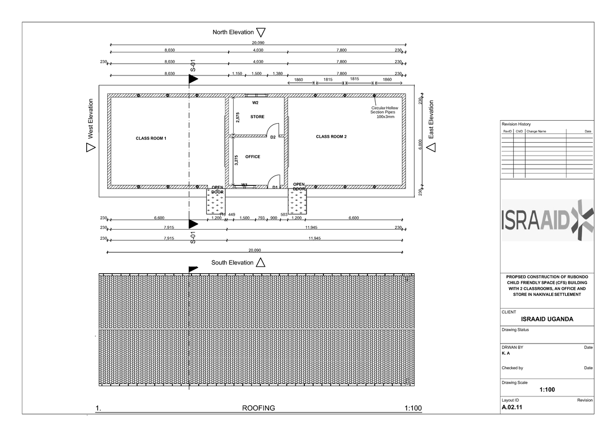 A3 CFS Building Design: Proposed Construction Elevations and Layout ...