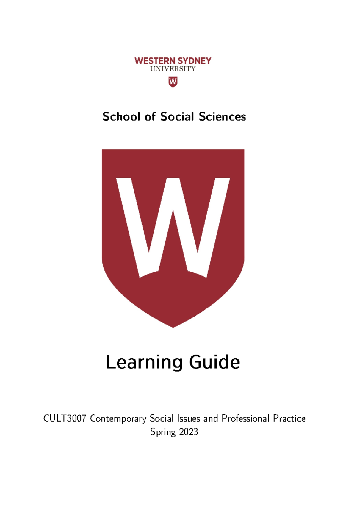 2023 Contemporary Social Issues and Professional Practice - Copyright ...
