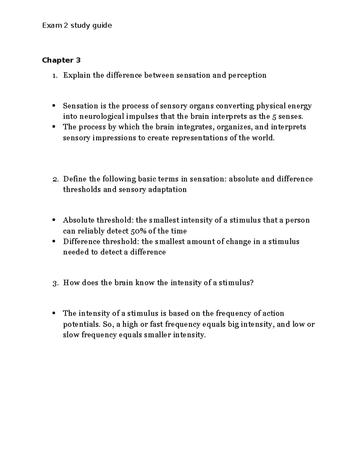 Exam 2 Study Guide: Memory Processes & Learning (Psych 101) - Studocu