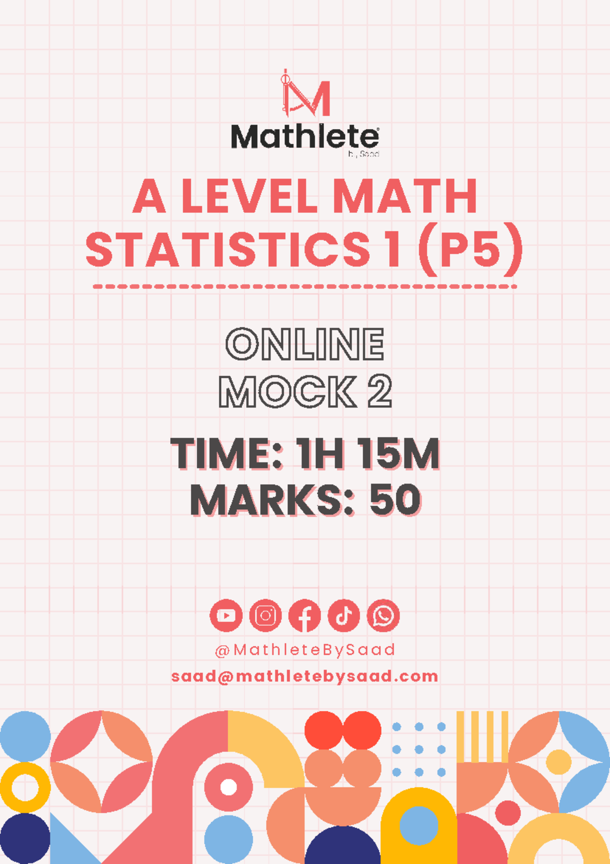 A LEVEL MATH STATISTICS 1 (P5) ONLINE MOCK 2 - Janice's Game Probabilities - Studocu