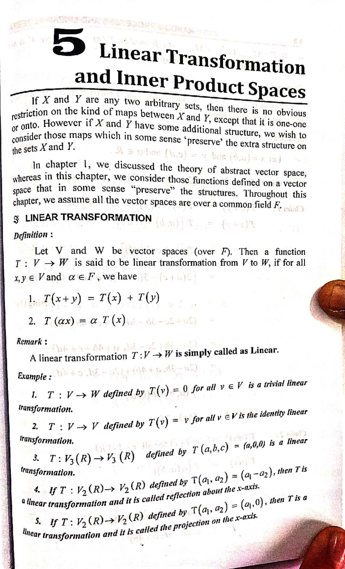 5unit 1 - Linear Transformations and Inner Product Spaces - Studocu