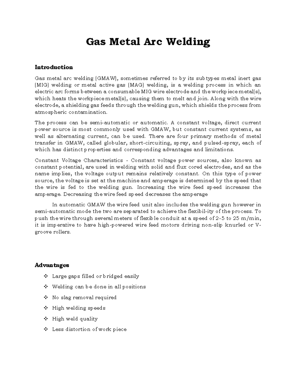 GMAW (Gas Metal Arc Welding) - Safety Protocols & Procedures Guide ...