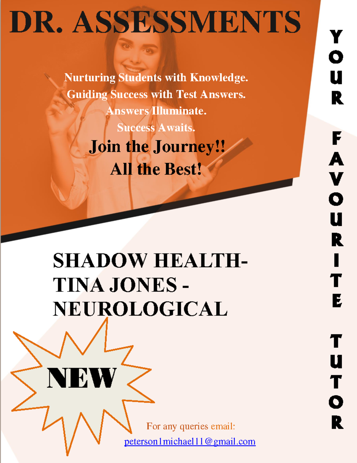 Shadow Health - TINA Jones - Neurological Assessment Summary - Studocu