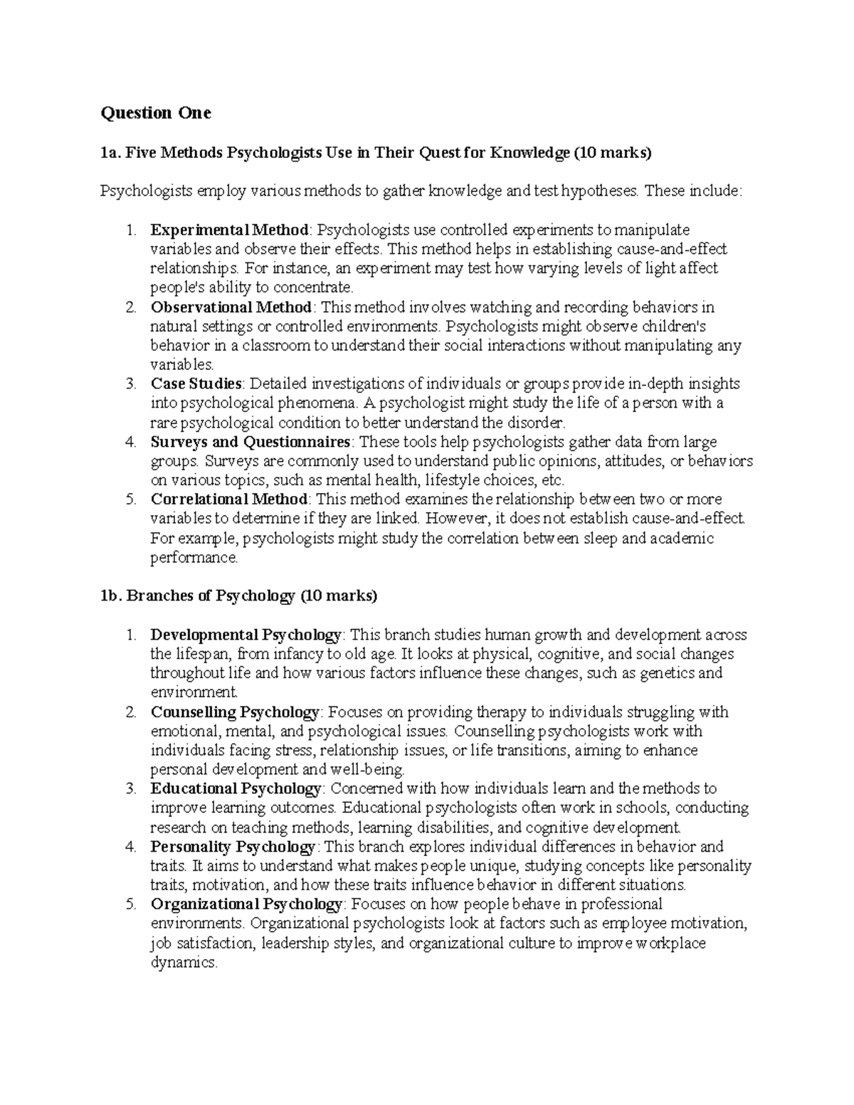 EPSC 121 Comprehensive Revision Questions and Answers - Studocu