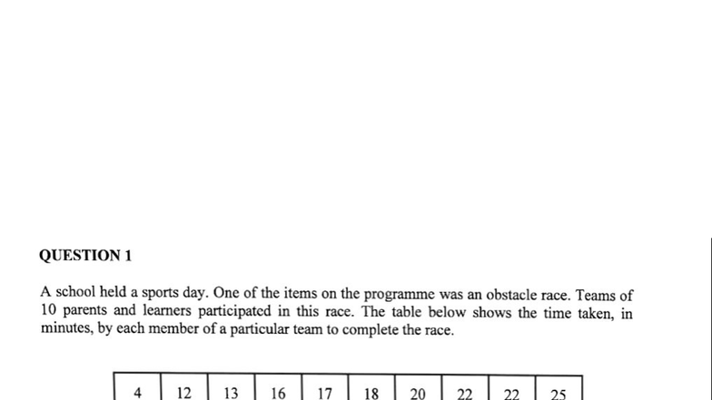 Ciko Math - Sports Day Obstacle Race Analysis (Math 101) - Studocu