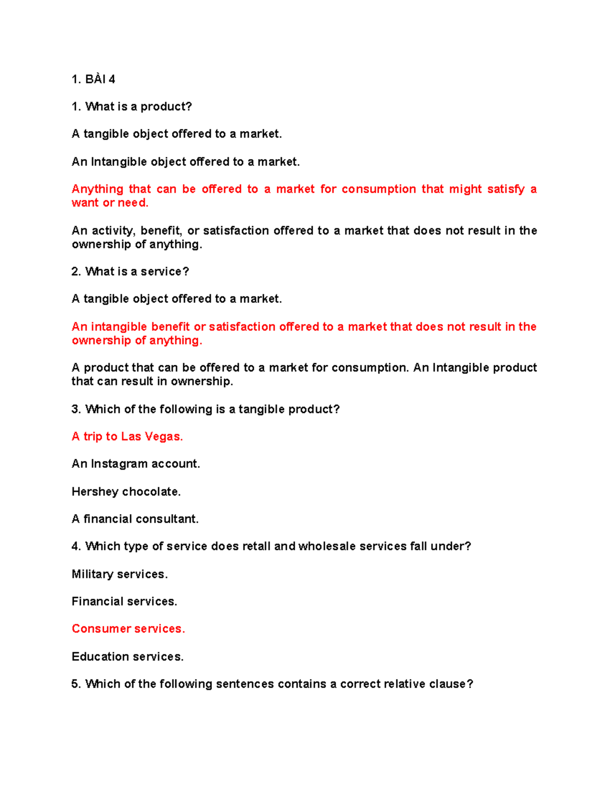 Chapter 4 & 5 Notes on Products and Pricing Strategies - Studocu
